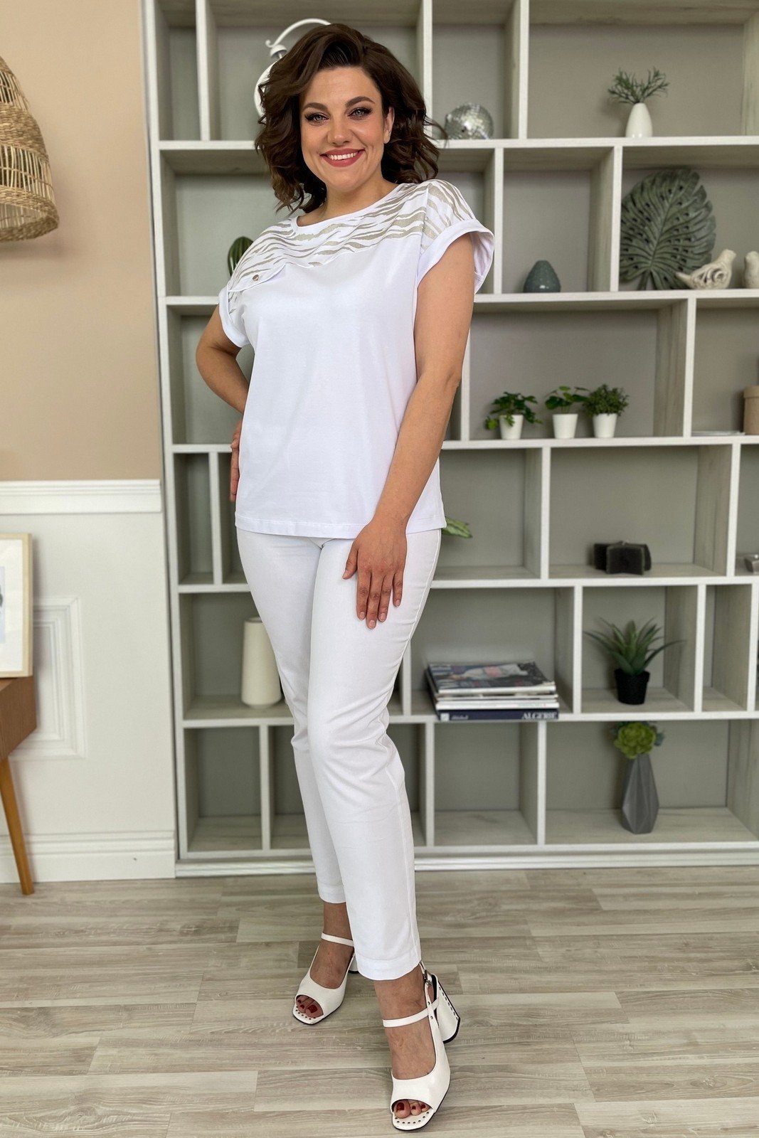 Футболка 2135 к.р белый Rumoda купить в интернет магазине Велесмода